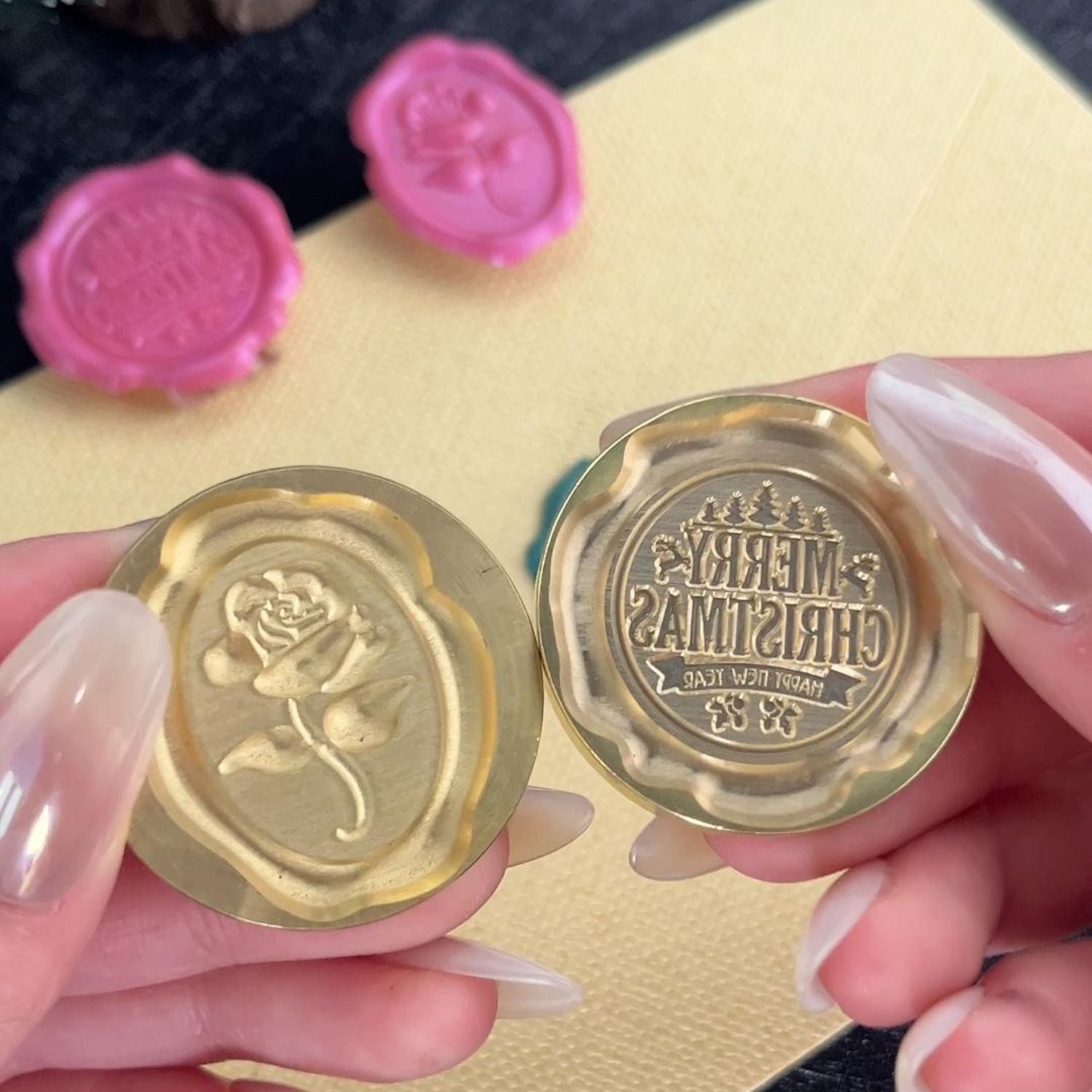 Custom Mold-Press Wax Seal Stamp | Stamprints | Elegant Sealing Kit