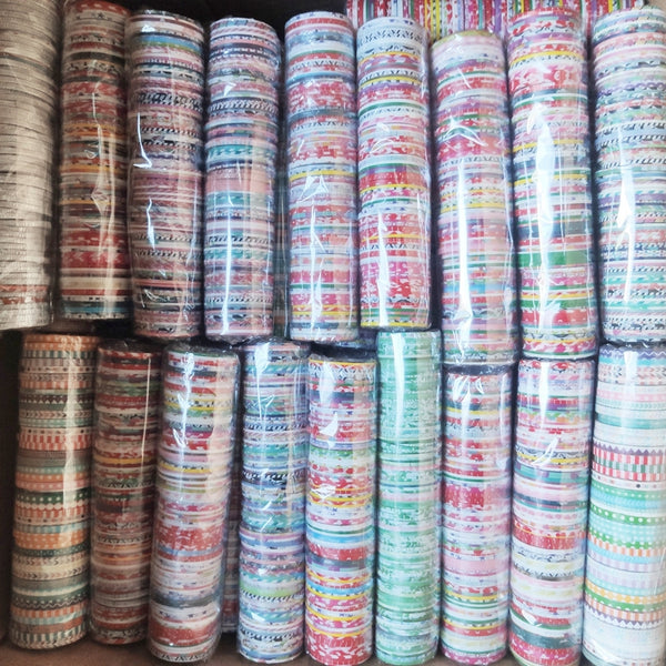 100 Rolls of Assorted Irregular Decorative Border Tape - Crafting ...