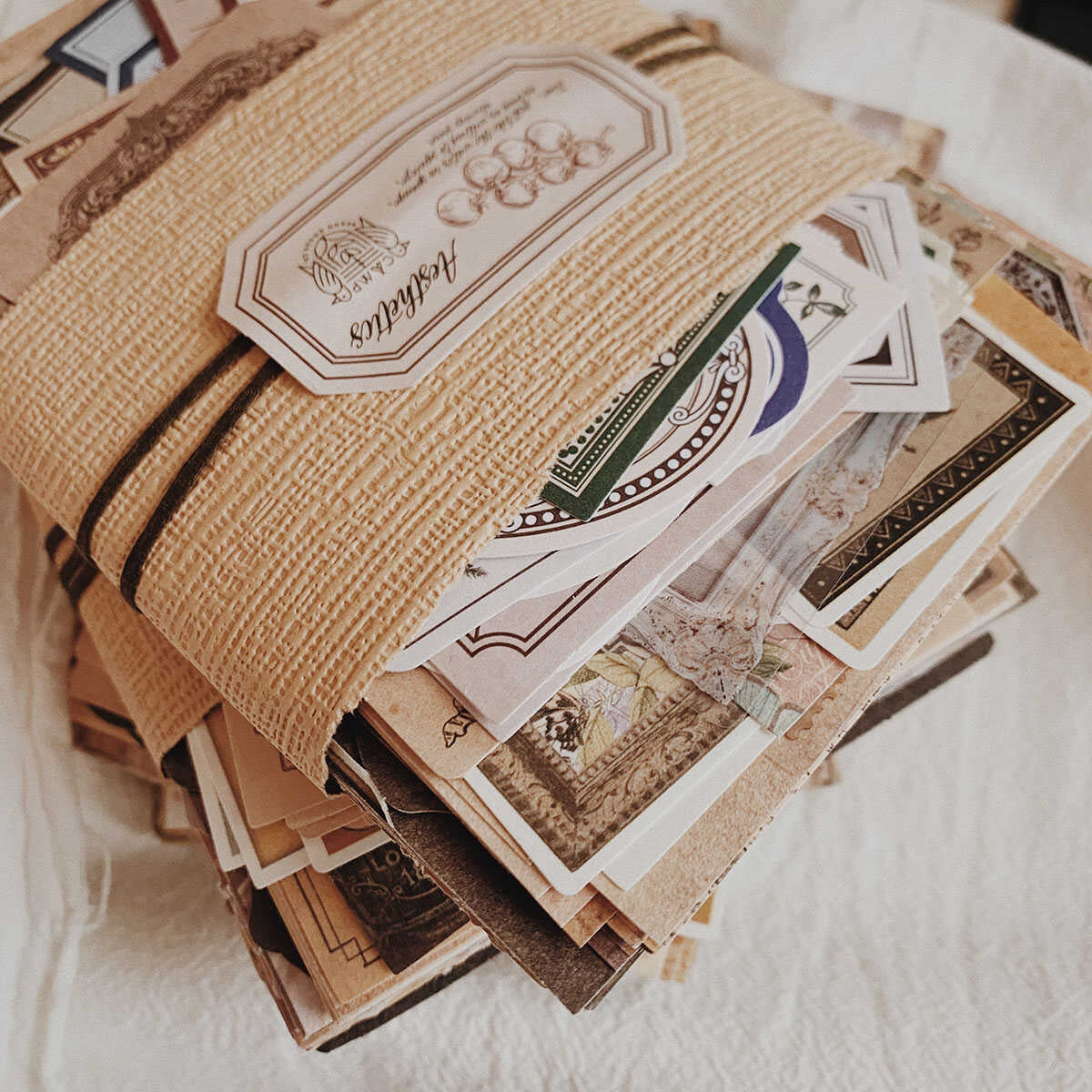 Retro Classic Tickets Pack - 125 Pcs Vintage Ephemera for Scrapbooking ...