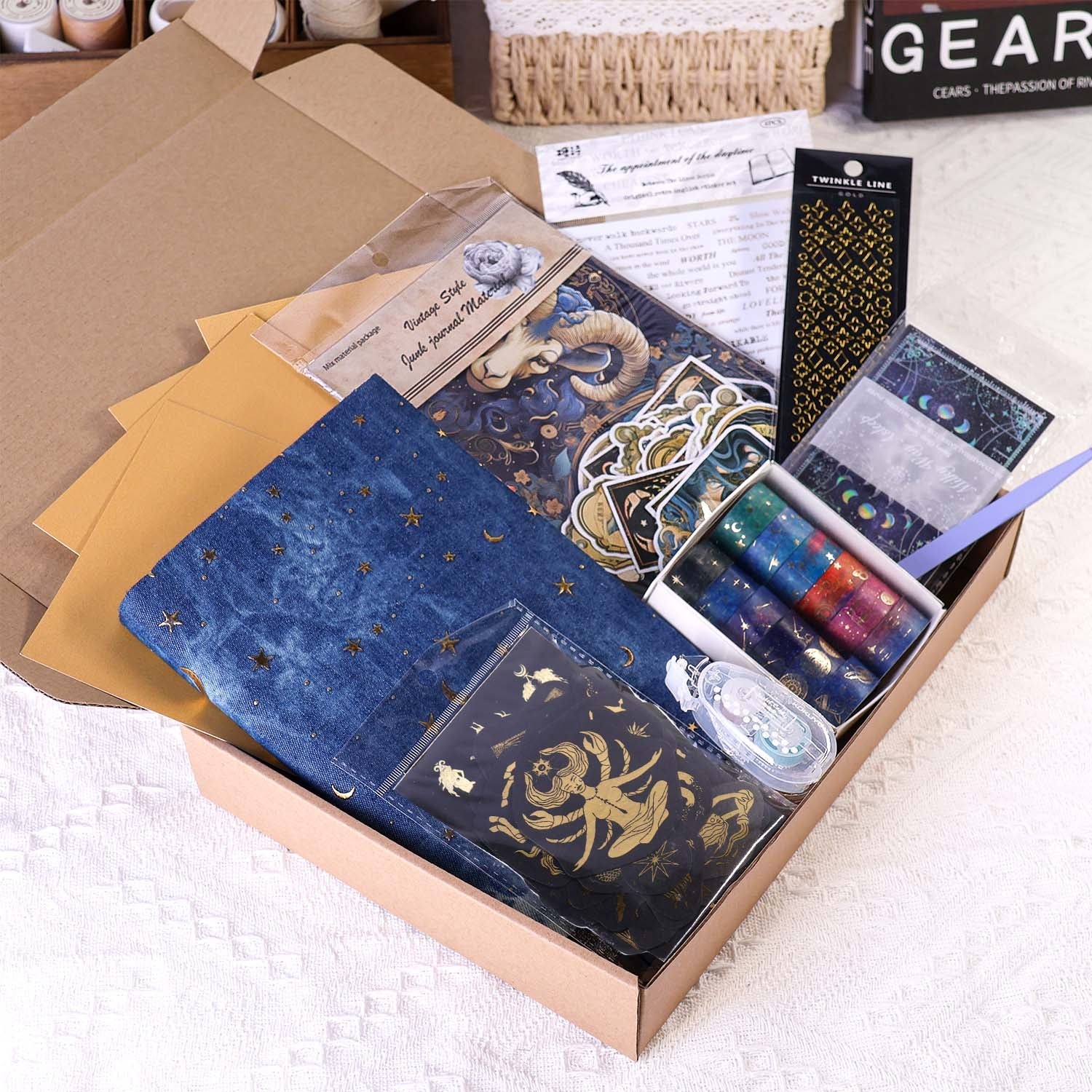 Leo Zodiac Horoscope Gift Box - Luxury Astrology Collection by Stamprints
