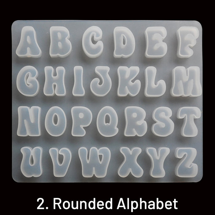 26-Letter Silicone Alphabet Molds for DIY Handcrafting and Creative ...