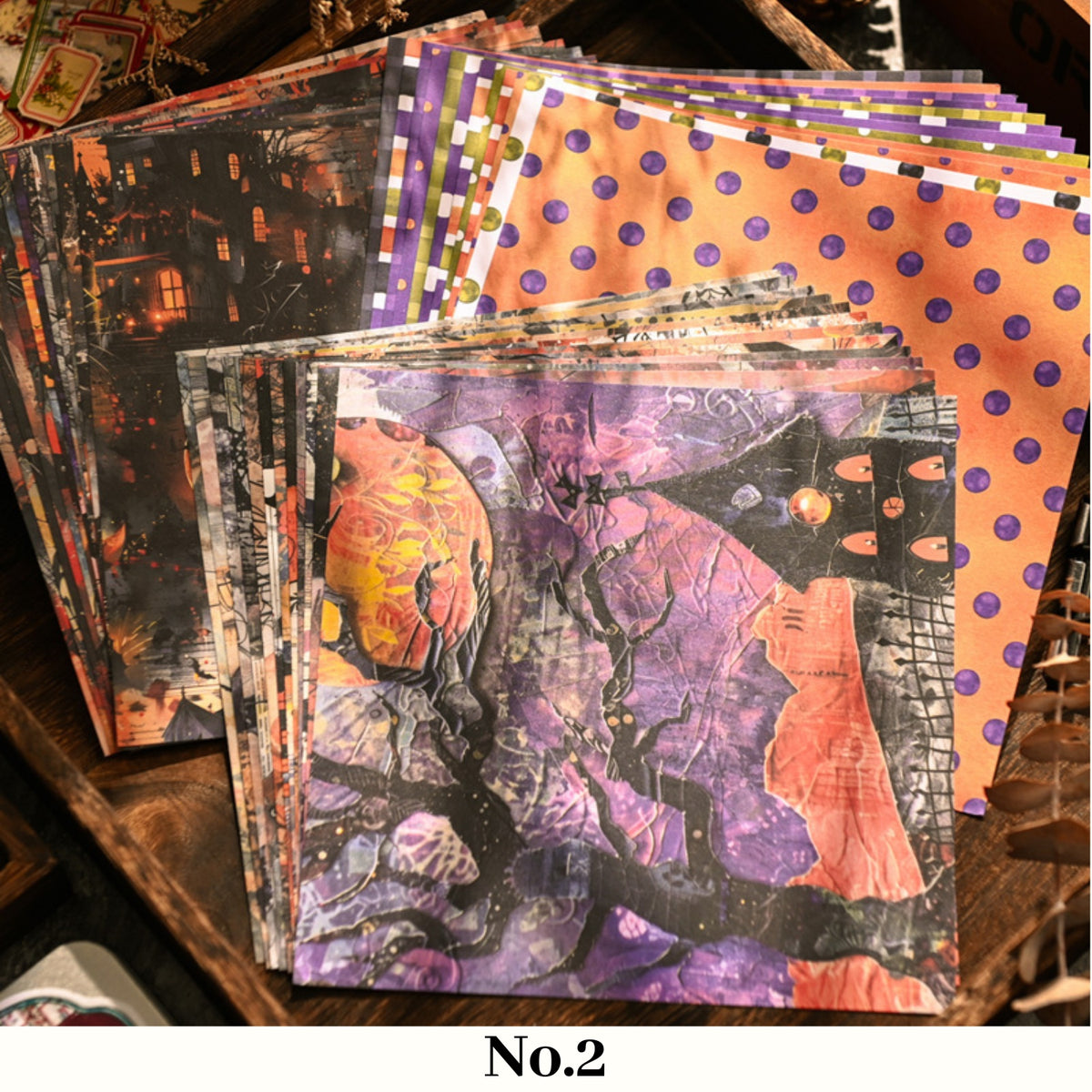 Halloween Square Paper Pad - 12 Piece Design Collection by Stamprints