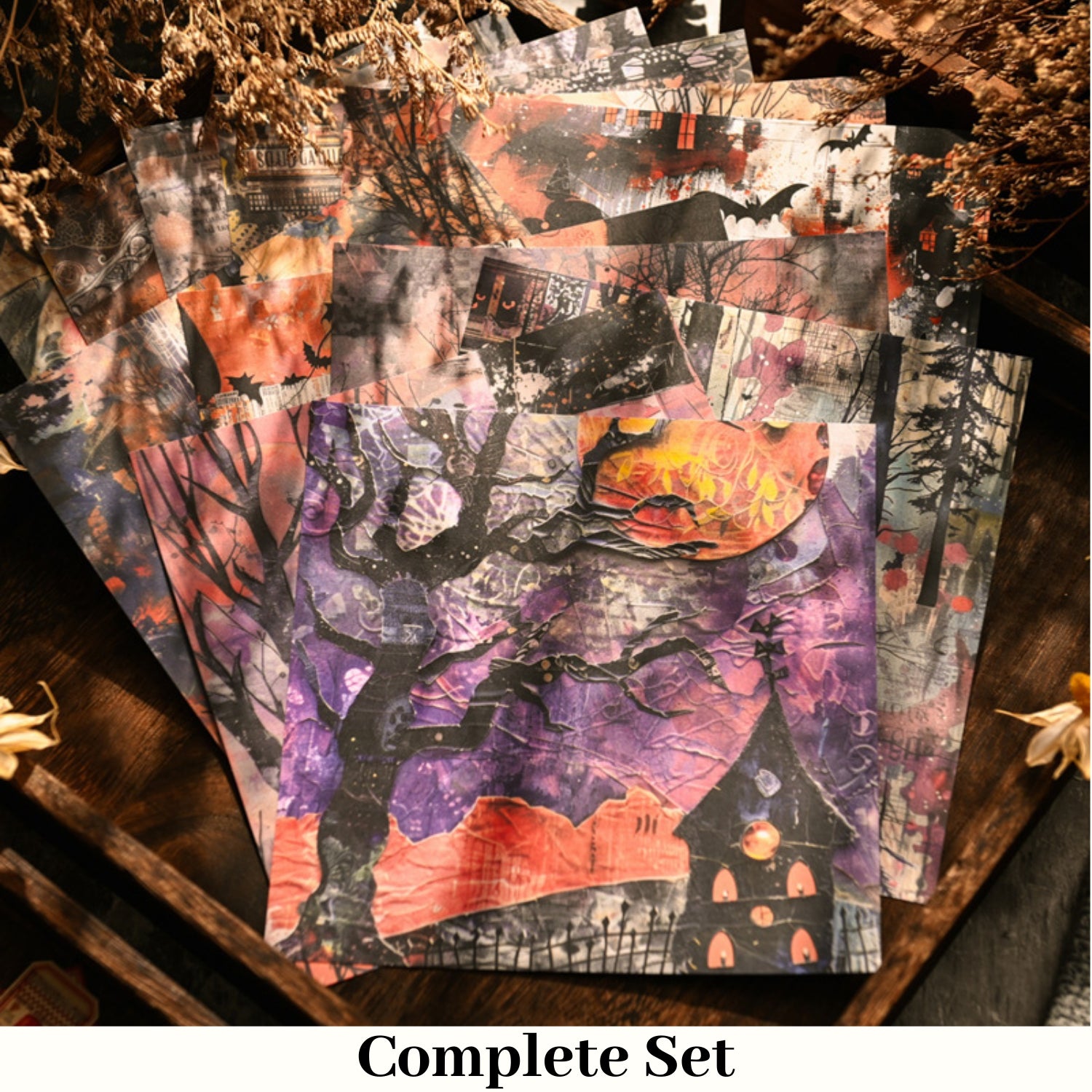 Halloween Square Paper Pad - 12 Piece Design Collection by Stamprints
