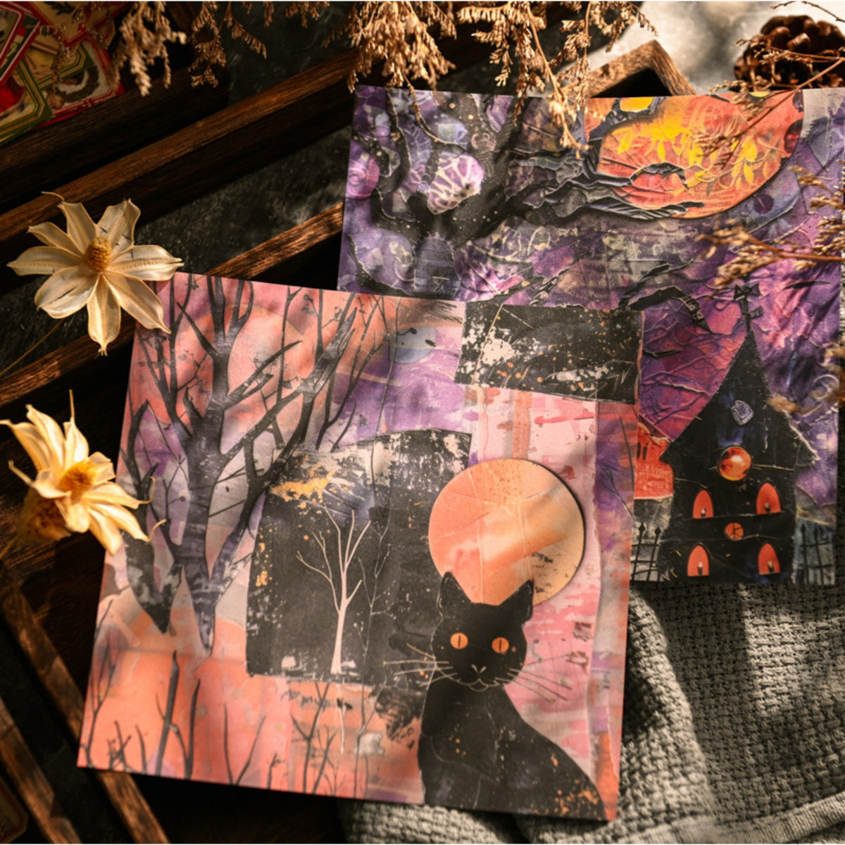 Halloween Square Paper Pad - 12 Piece Design Collection by Stamprints