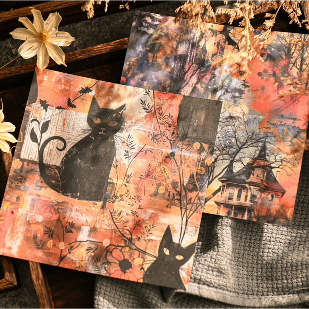 Halloween Square Paper Pad - 12 Piece Design Collection by Stamprints