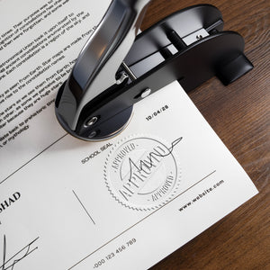 Custom Office Desktop Embosser | Approved & Certified Seal – Stamprints