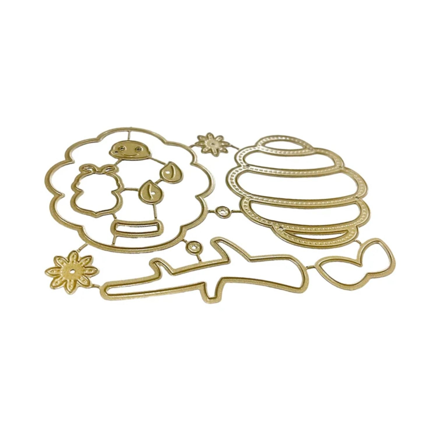 Honey Garden Cookie Cutter | Carbon Steel Crafting Dies | 3D Bee ...