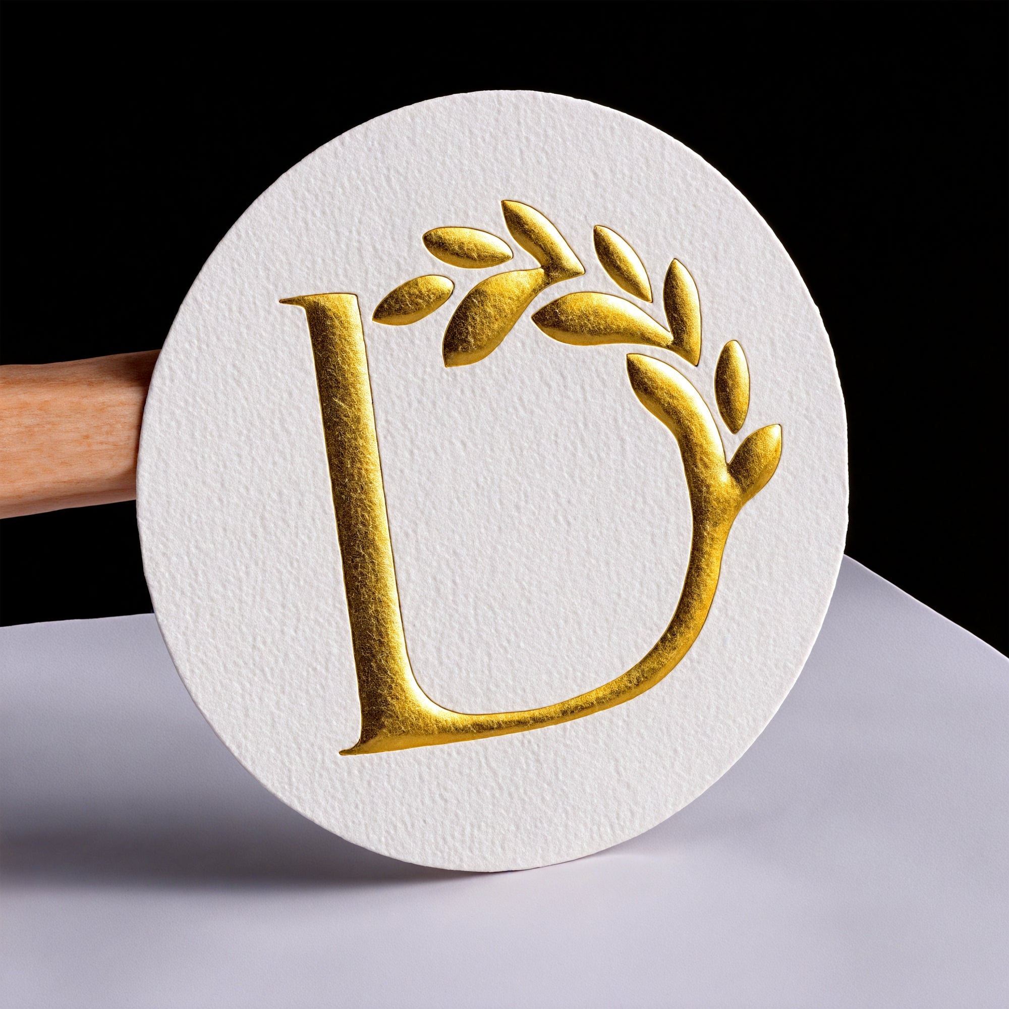 Custom Luxury Embossed Gold Foil Labels | Premium Textured Stickers by ...