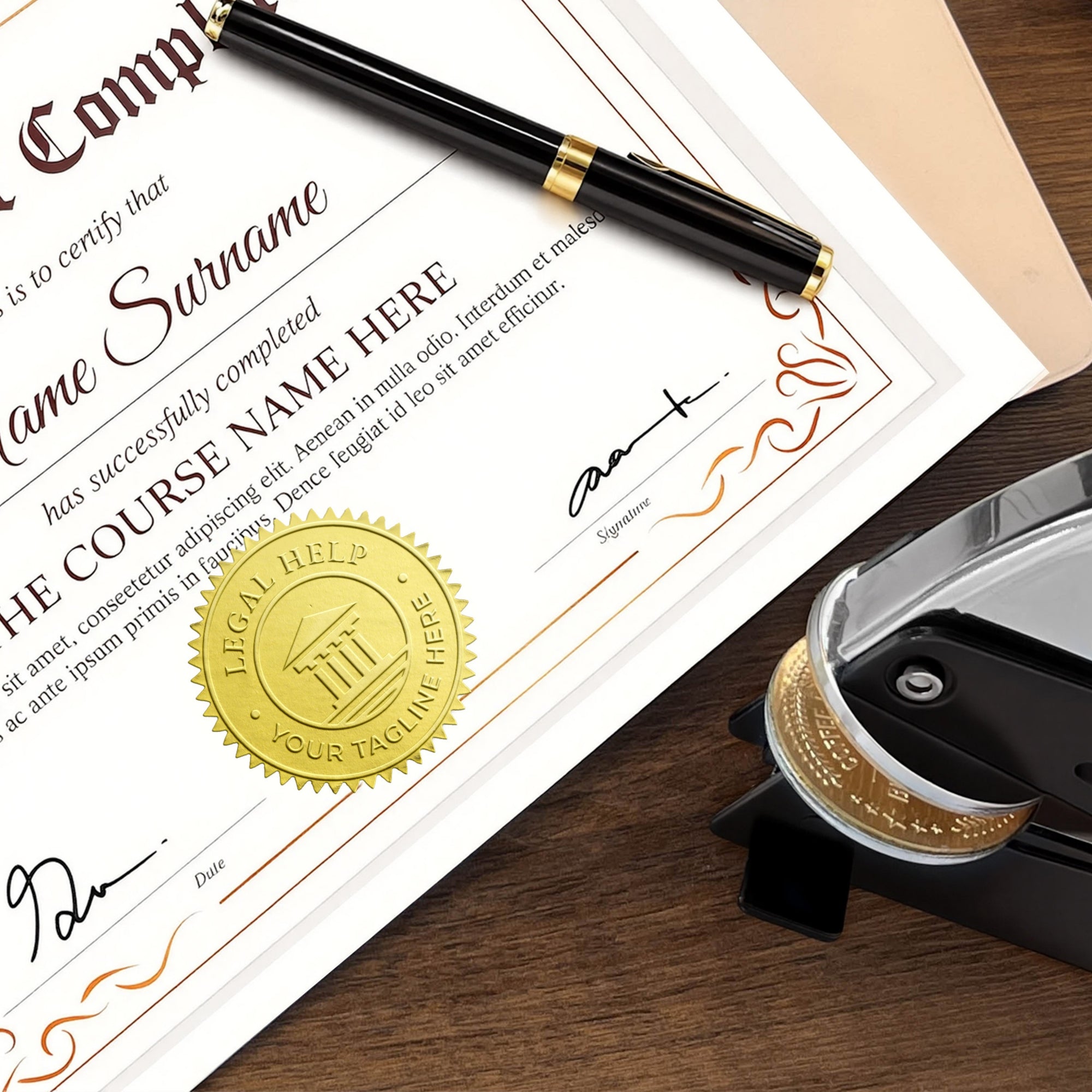 Custom Legal Embosser Seal | Personalized Notary Stamp – Stamprints