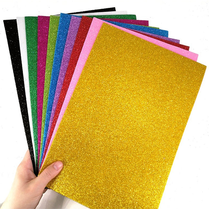 A4 Glitter Gold Foam Large Background Sticker - Scrapbook | Journal ...