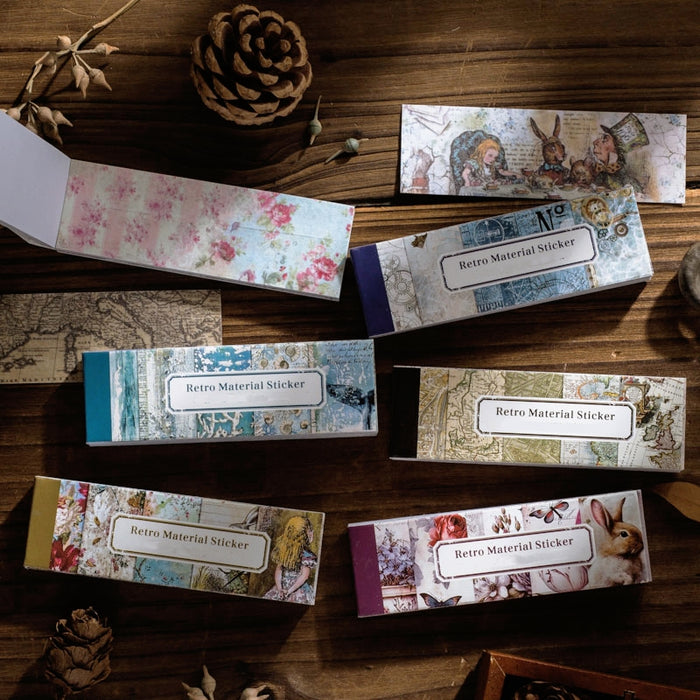 Mini strip Sticker: Remarkéiert op e Blummen Punk Alice a Wonderland Rees