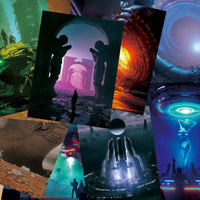 Dark Sci-Fi Alien Realms Scrapbook Paper | Stamprints