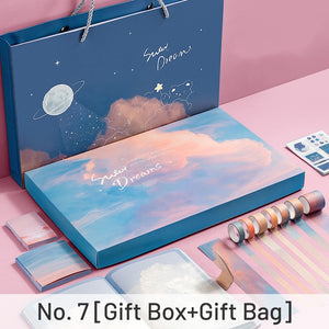 Artistic Cloud Journal Gift Box Set with Sky Design | Stamprints