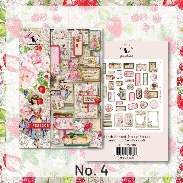 Artistic Retro Characters Self-Adhesive Sticker Pack - Vintage-Inspired ...