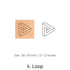 Wooden Number & Shape Rubber Stamps Set | Stamprints