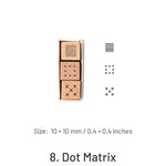 Wooden Number & Shape Rubber Stamps Set | Stamprints