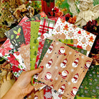 Cartoon Basic Christmas Paper Backgrounds | Stamprints Digital Designs