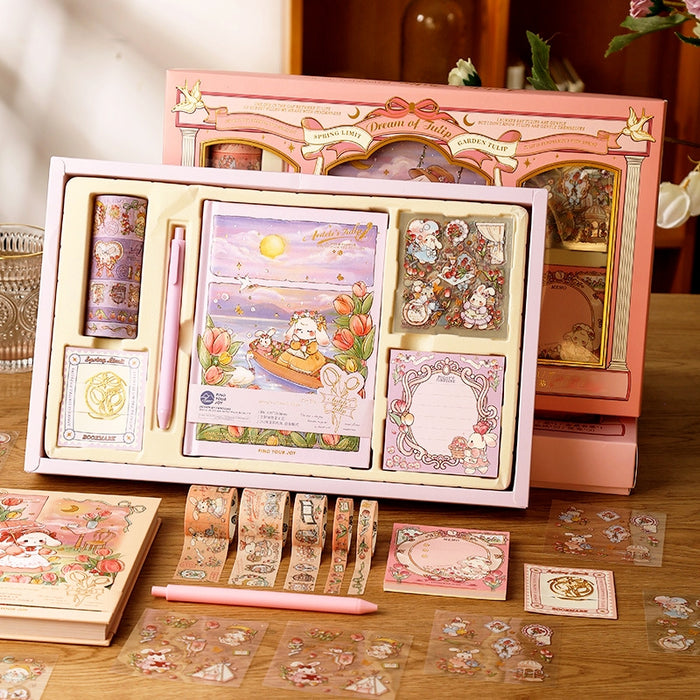 Cartoon Tulip and Rabbit Scrapbook Kit - Journal | Stamprints