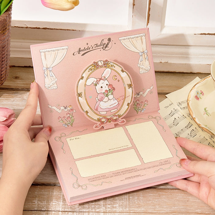 Cartoon Tulip and Rabbit Scrapbook Kit - Journal | Stamprints