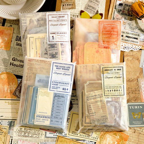 Chapters of the Years Vintage Collage Paper Pack - Specialty ...