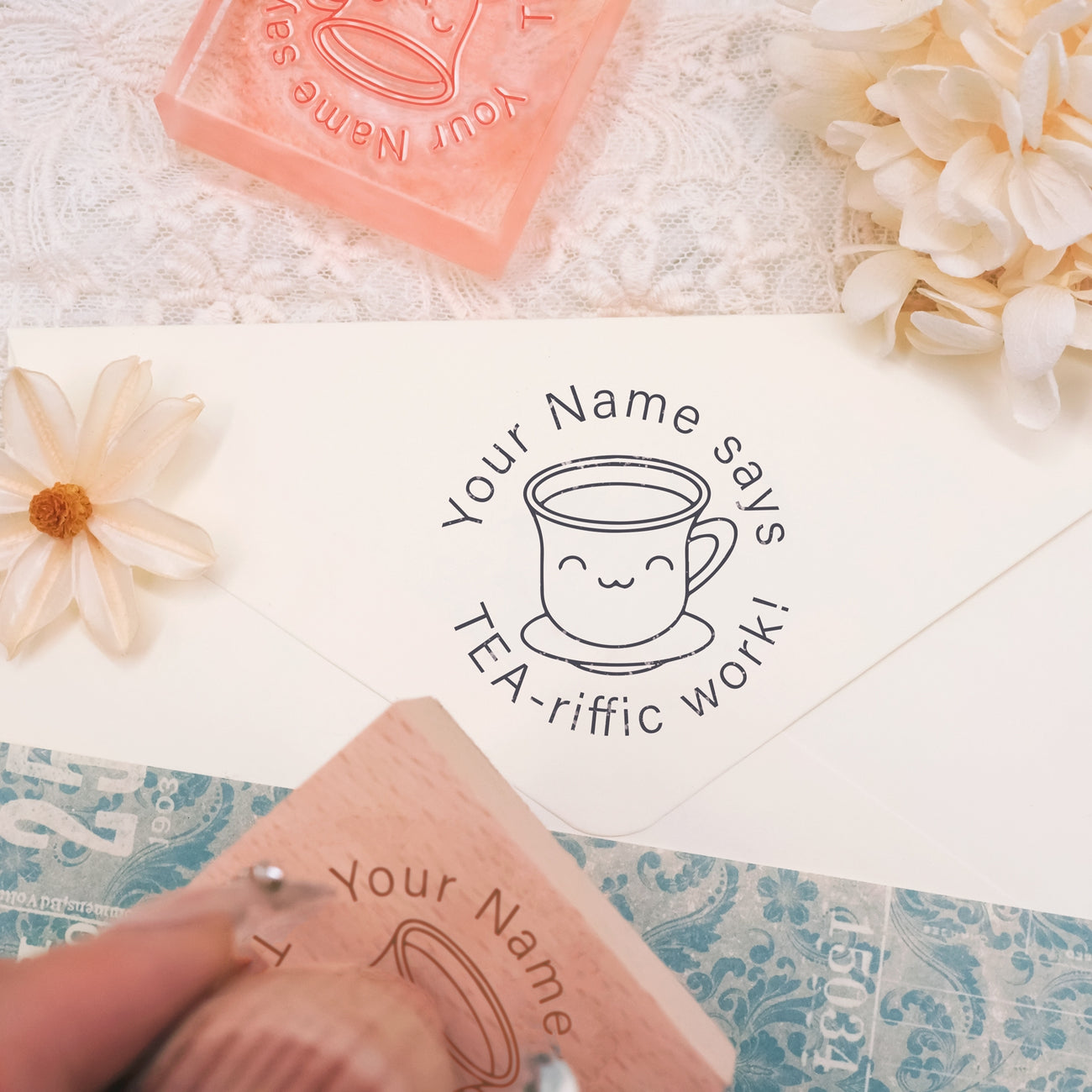 Children's Day Custom Cartoon Star Rubber Stamp - Personalized Kids ...