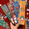 Christmas Pencil Set Box of 6 | Holiday Art Supplies | Stamprints