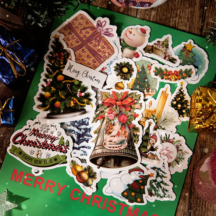 Christmas Foil Stamped Stickers - Greetings, Labels, Cartoons, Words