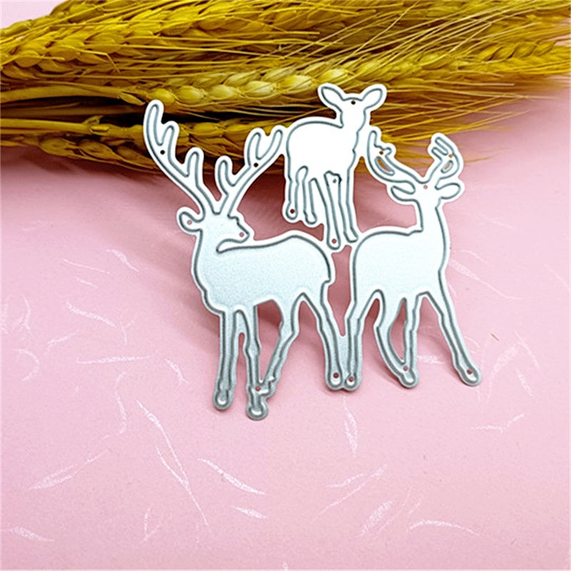 Christmas Reindeer Metal Cutting Dies for Card Making | Stamprints