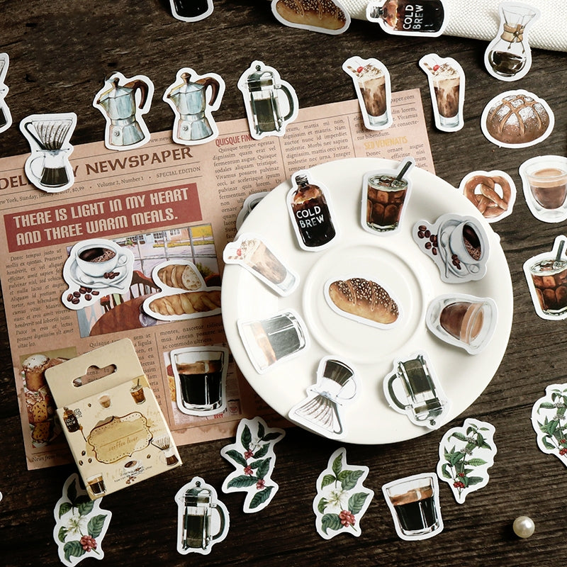 Coffee & Beverage Themed Decorative Stickers by Stamprints | Waterproof ...