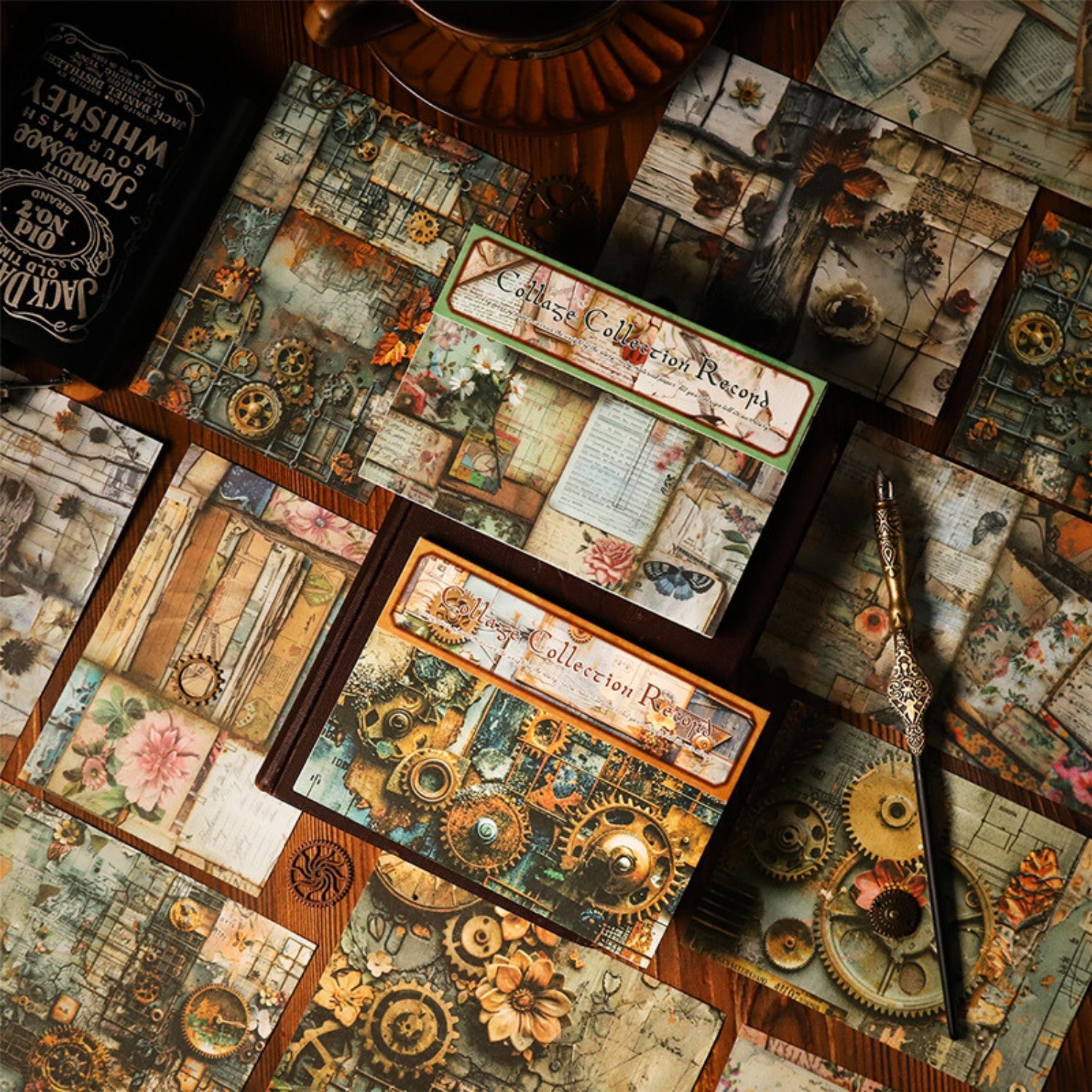Retro 3D Lightweight Paper | Collage Collection Series by Stamprints