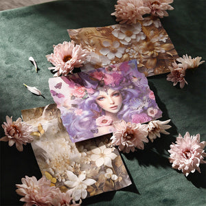Flower Language Series Material Book | Colorful Design Collection by ...