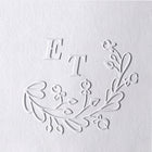 Botanical Initials Wedding Monogram Embosser | Stamprints Style 11