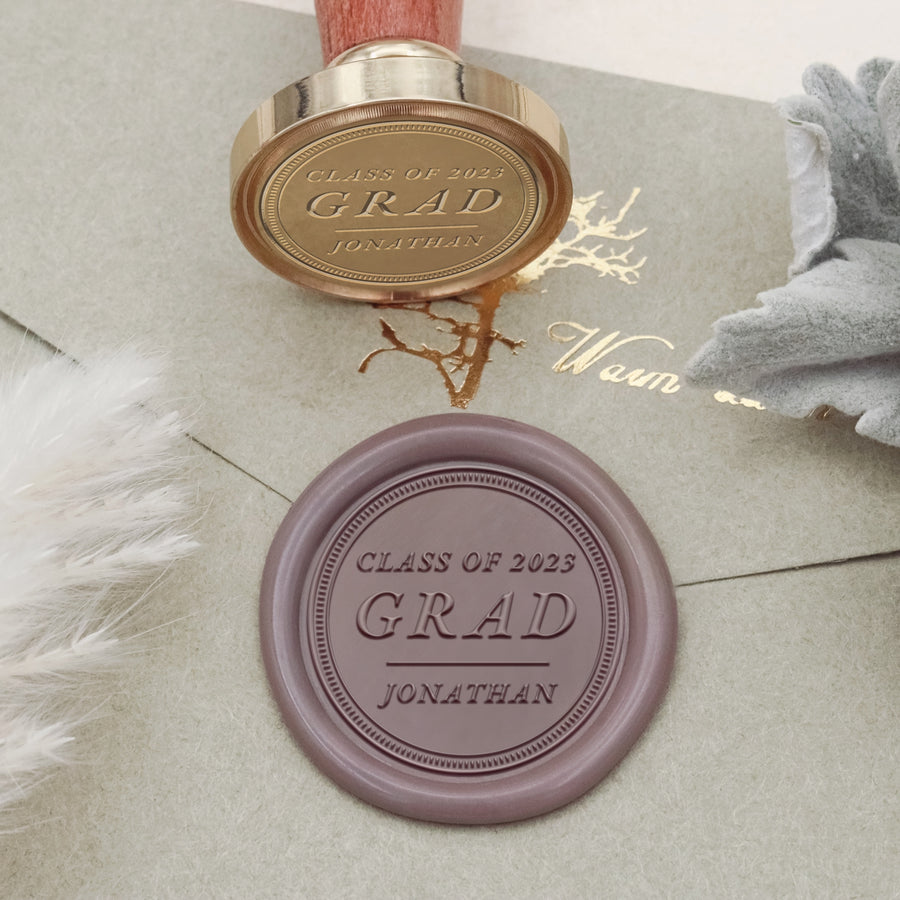 Personalized Custom Graduation Wax Seal Stamp - Style 8: Celebrate Your ...