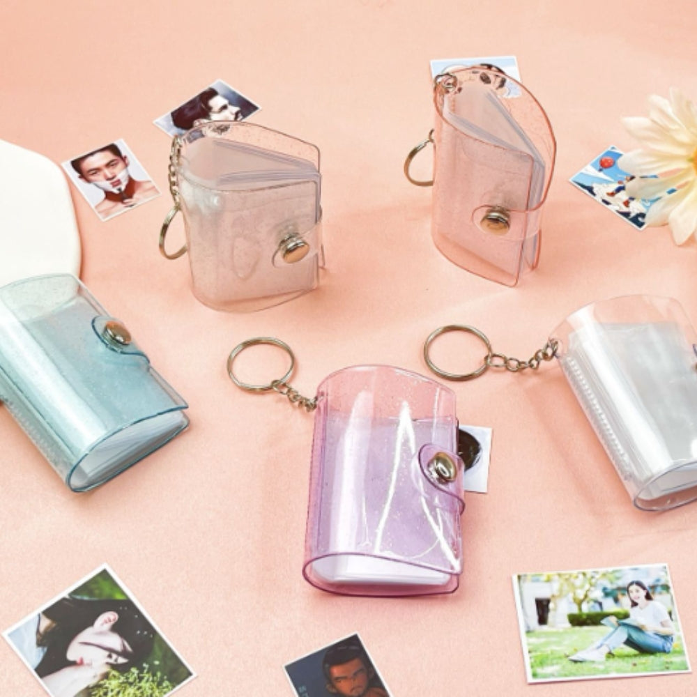 Clear Mini Vinyl Album | Waterproof Keychain Notebook Case | Stamprints