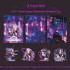 Future Tech Cyber Girl Stickers | Cool Aesthetic Decals | Stamprints