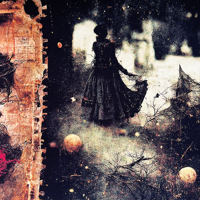 Dark Gothic Ruin Graveyard Ghost Rose Junk Journal Paper - 15 Sheets of ...