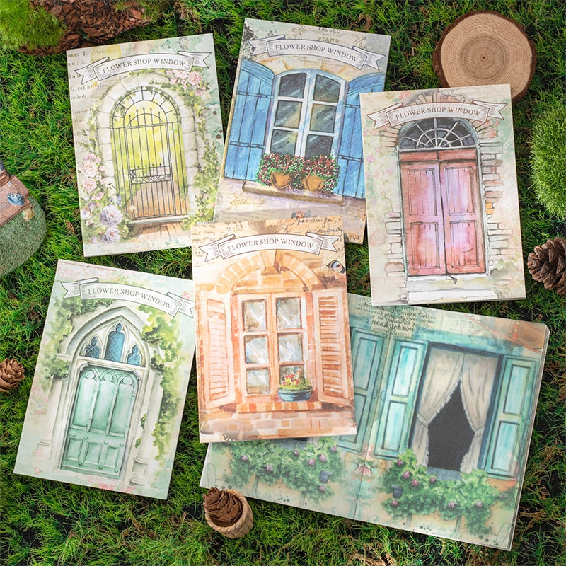 Mixed Media Door & Window Scrapbook Paper | Stamprints