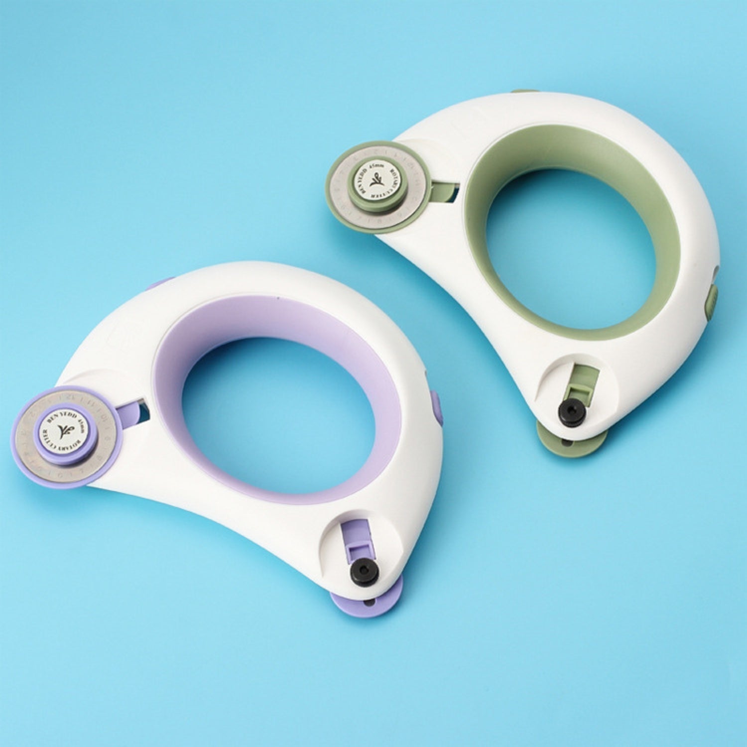 Double Headed Rotary Fabric Cutter | Professional Cutting Tool | Stamprints