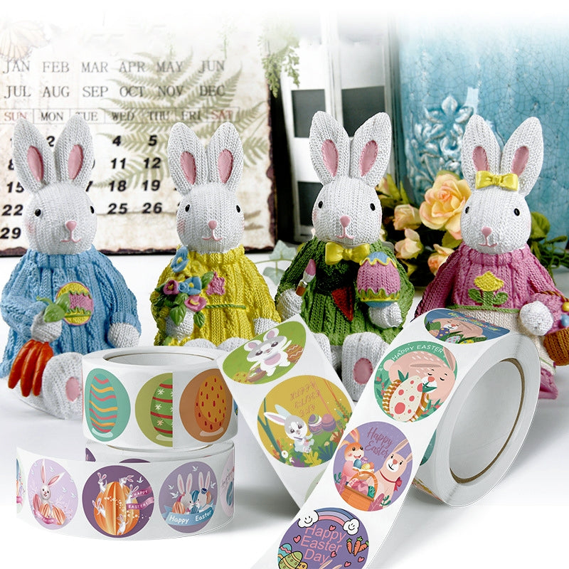 Easter Bunny & Egg Cartoon Stickers | 500PCS Pack | Stamprints