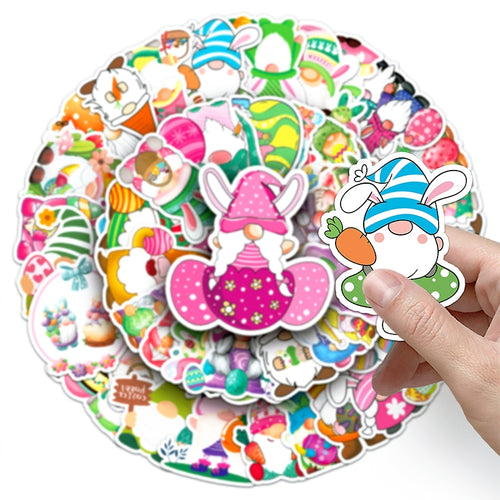 Easter Dwarf Cartoon Vinyl Stickers - Scrapbook | Stamprints