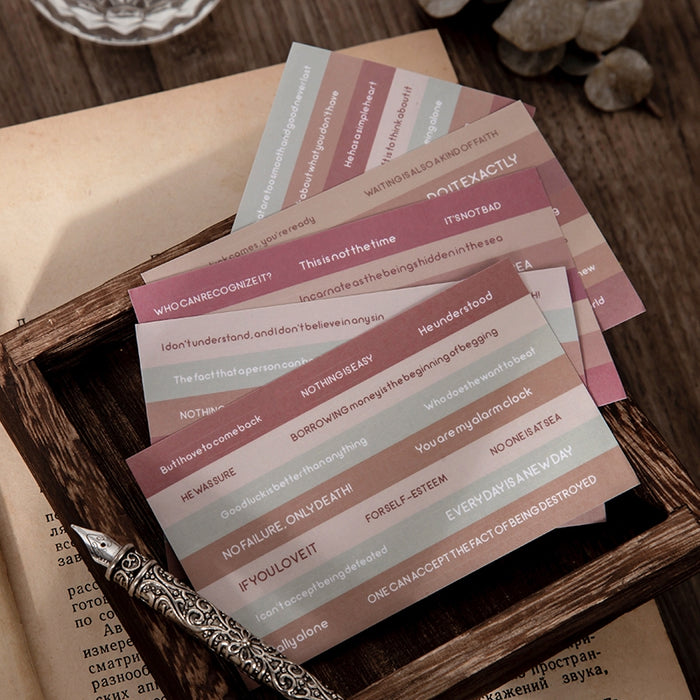 English Library Retro Text Journal Washi Sticker Book - Journal ...