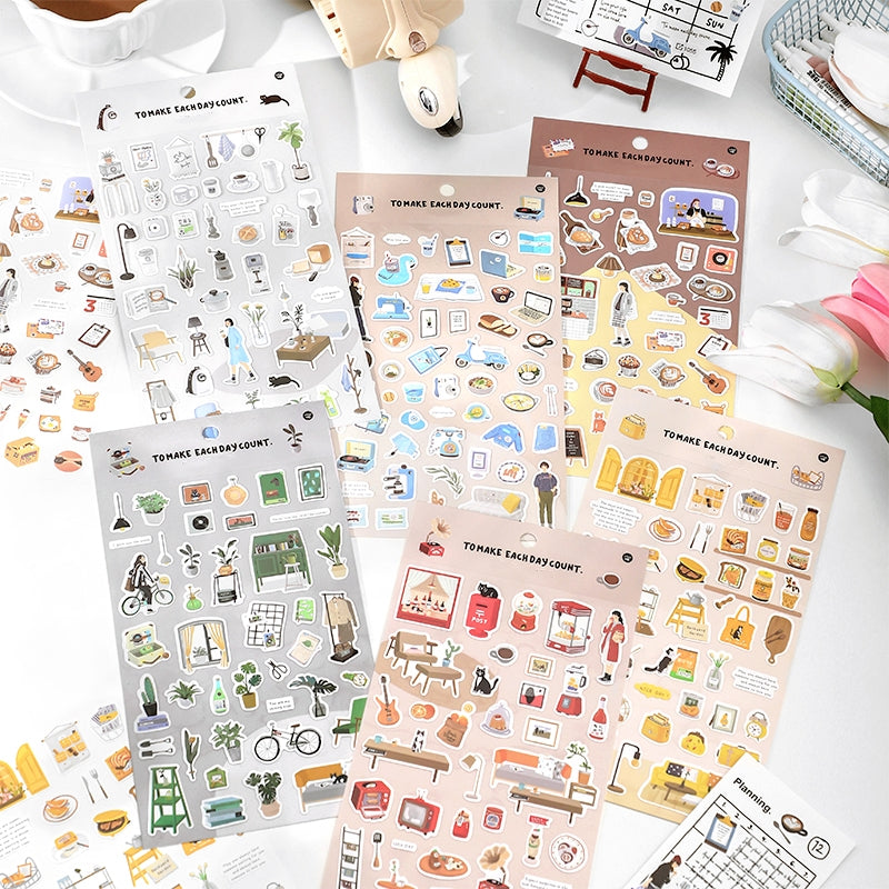 Decorative Essential Stickers for Daily Life | Stamprints