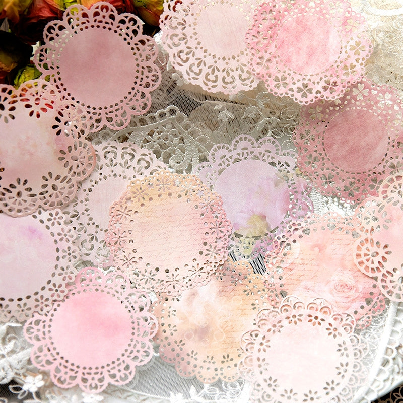 Vintage Lace Hollow Background Paper for Crafts | Stamprints