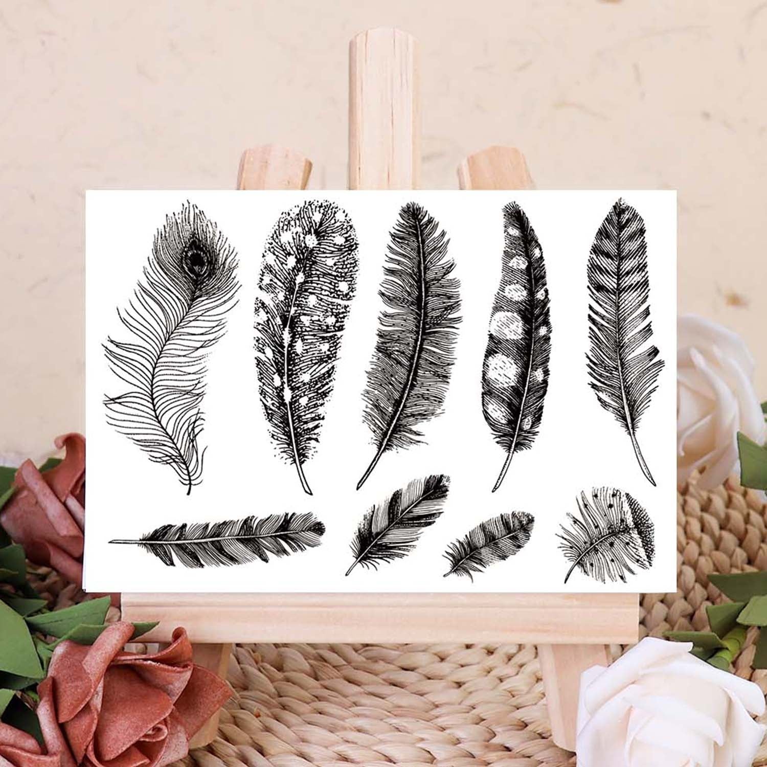 Feather Clear Silicone Stamps – Stamprints