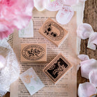 Artistic Wooden Flower Reflection Stamp - Tranquility Series by Stamprints