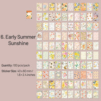Floral Sticker Book - 600 Pcs Paper Series Flower Stickers | Stamprints