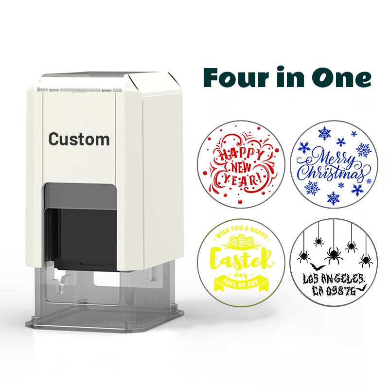 Four in One Custom Photosensitive Stamps With Your Artwork Self Ink ...