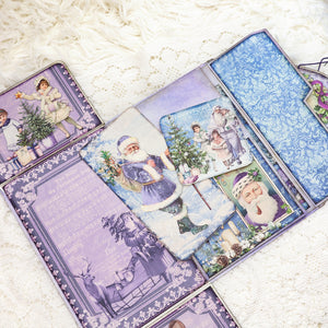 Frozen Purple Christmas Mini Project Folio Kit | Handmade Junk Journal ...