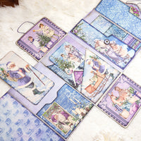 Frozen Purple Christmas Mini Project Folio Kit | Handmade Junk Journal ...