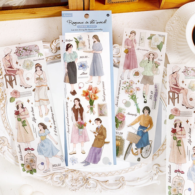 Casual Lifestyle Washi Stickers for Girls | Stamprints